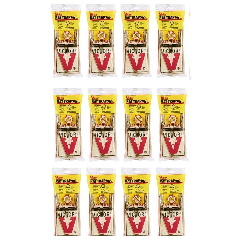 Victor Wide Pedal Rat Wood Snap Rat Trap Easy Set, Multi PACK | eBay