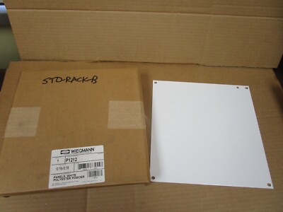 HUBBELL WIEGMANN WHITE POLYESTER POWDER ENCLOSURE PANEL P1212 10 7/8 ...