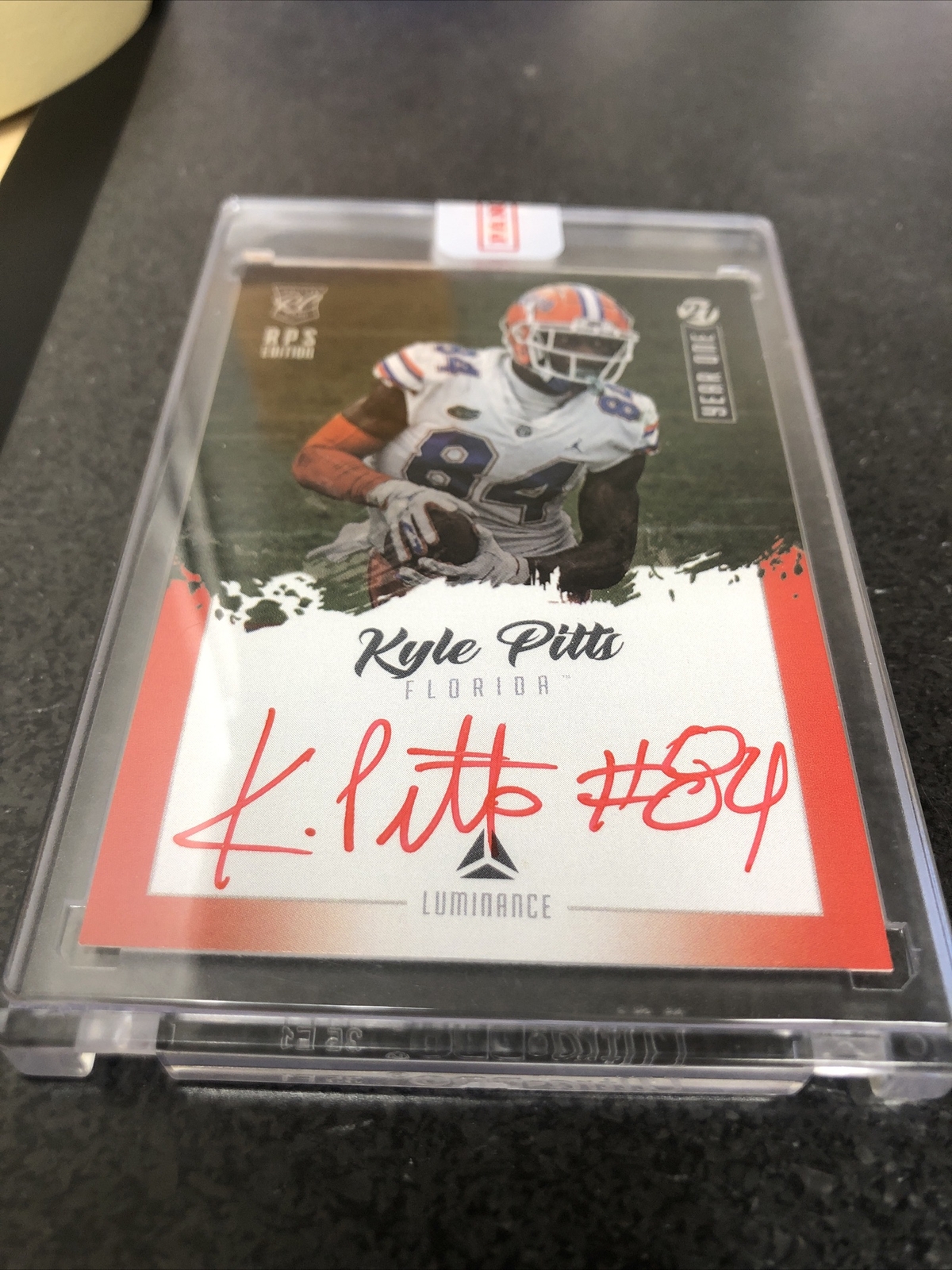 2021 Luminance Kyle Pitts Year One RPS Edition RED Ink On Card ...