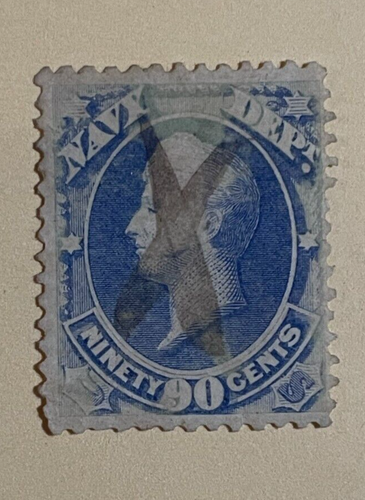 US Official Stamp; Scott #045 90 cent Navy Dept. Perry. used | eBay