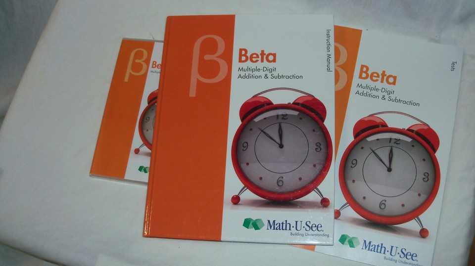 NEW! MATH U SEE BETA Instruction Pack DVD Text Manual Tests DEMME ...