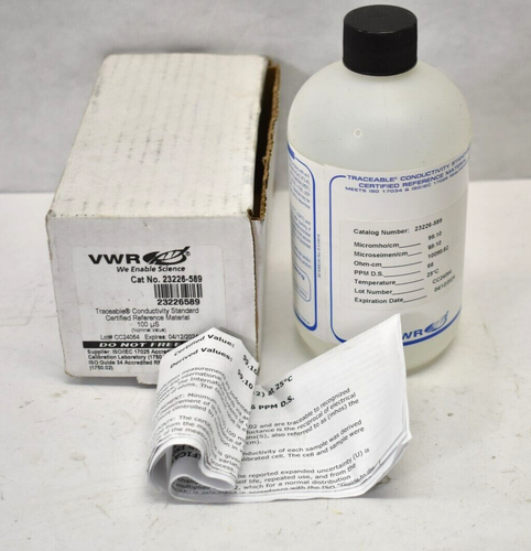 VWR Traceable Conductivity Calibration Standards 100us Single Use 23226 ...