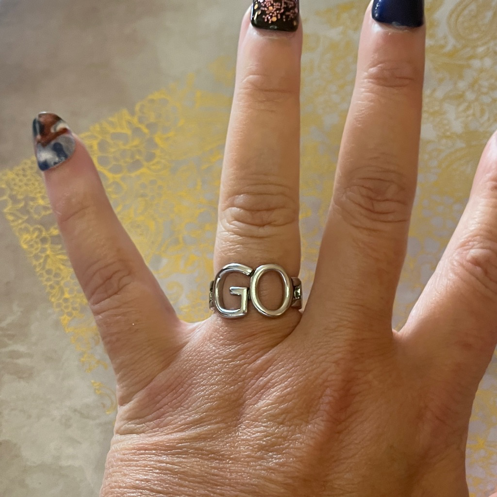The GO Ring statement retro adjustable 925 silver | eBay