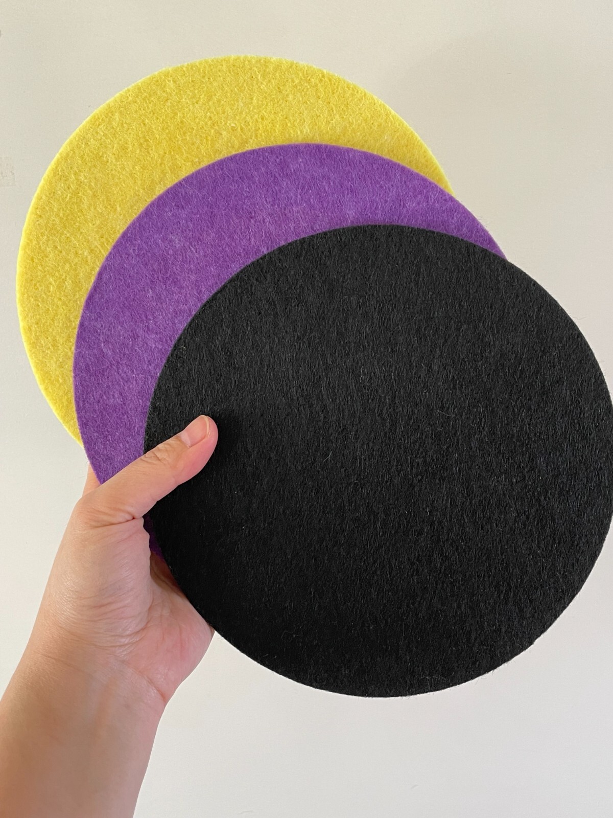 Acoustic Felt round Pin boards notice board Wall Art | eBay
