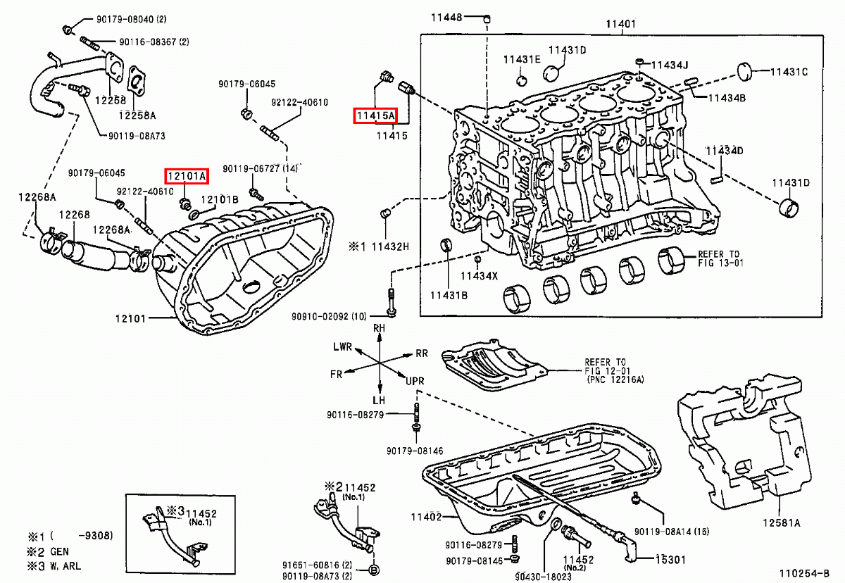 Genuine Hilux RZN147 RZN142 RN90 RN85 RN61 RN135 RN130 RN110 22R 1R ...