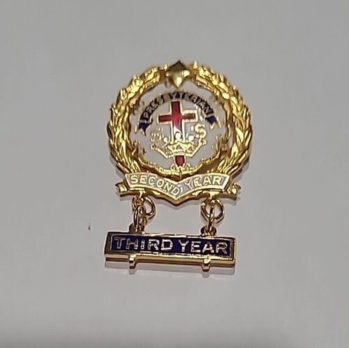 Vintage Presbyterian Gold Tone 2nd, 3rd Year Sunday School Pin | eBay