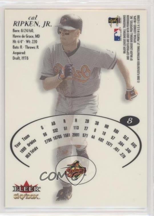 2000 EX Cal Ripken Jr #8 HOF | eBay