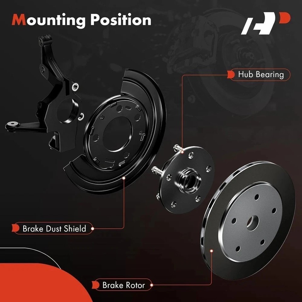 Rear Driver Passenger Side Brake Dust Shield for Select Toyota Models ...