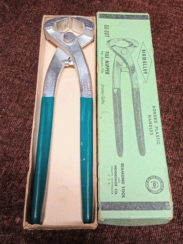 Diamond Diamalloy 8" Tile Nipper Cutters GG-08T Made in USA Unused NOS ...