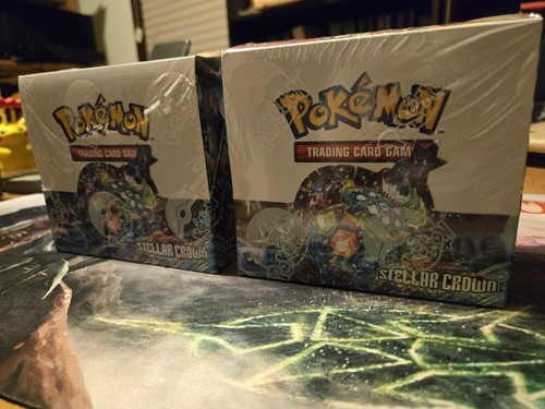 Pokemon SV Stellar Crown Booster Box - 36 Booster Packs - SEALED | eBay