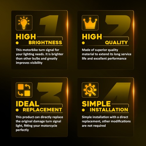 LED Flush Mount Turn Signals Indicator Blinker Light for YAMAHA YZF R3 ...