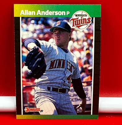 1989 Donruss Collector Baseball Trading Card Twins Allan Anderson #419 ...