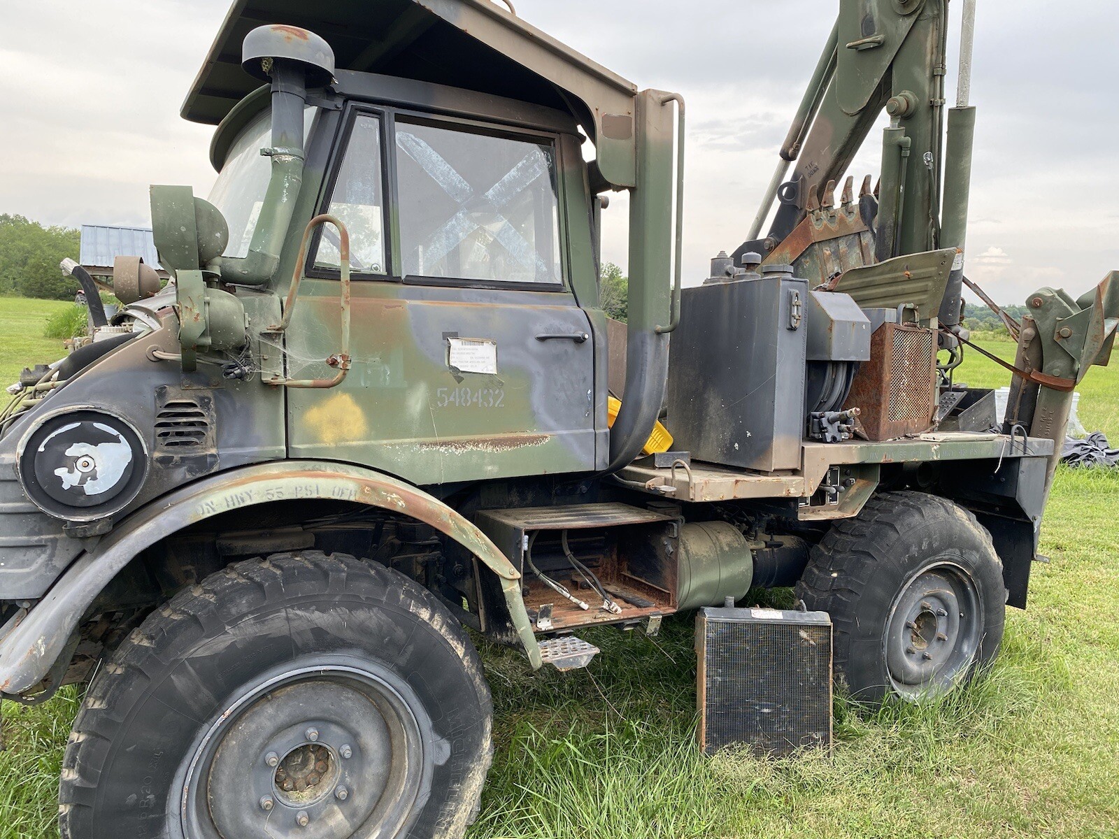 UNIMOG FLU419 Backhoe Loader 4WD | eBay