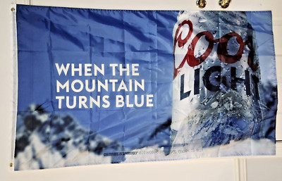 Coors Light Logo Flag Banner 3x5 ft Mancave Garage Flag MX/SX | eBay