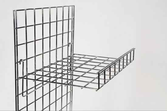 Gridwall Mesh Display Panels Chrome Accessories Hooks Basket Retail ...