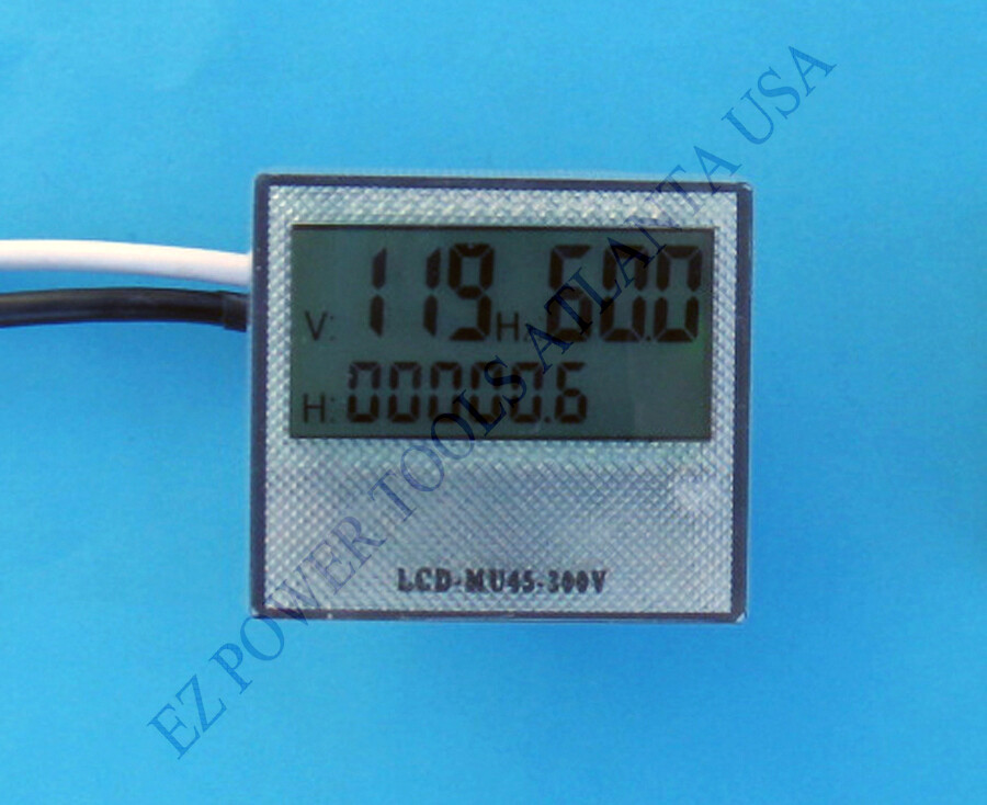 110 115V 120V 220 230V 240V AC 3-in-1 LCD MU45 Digital Hour Frequency ...