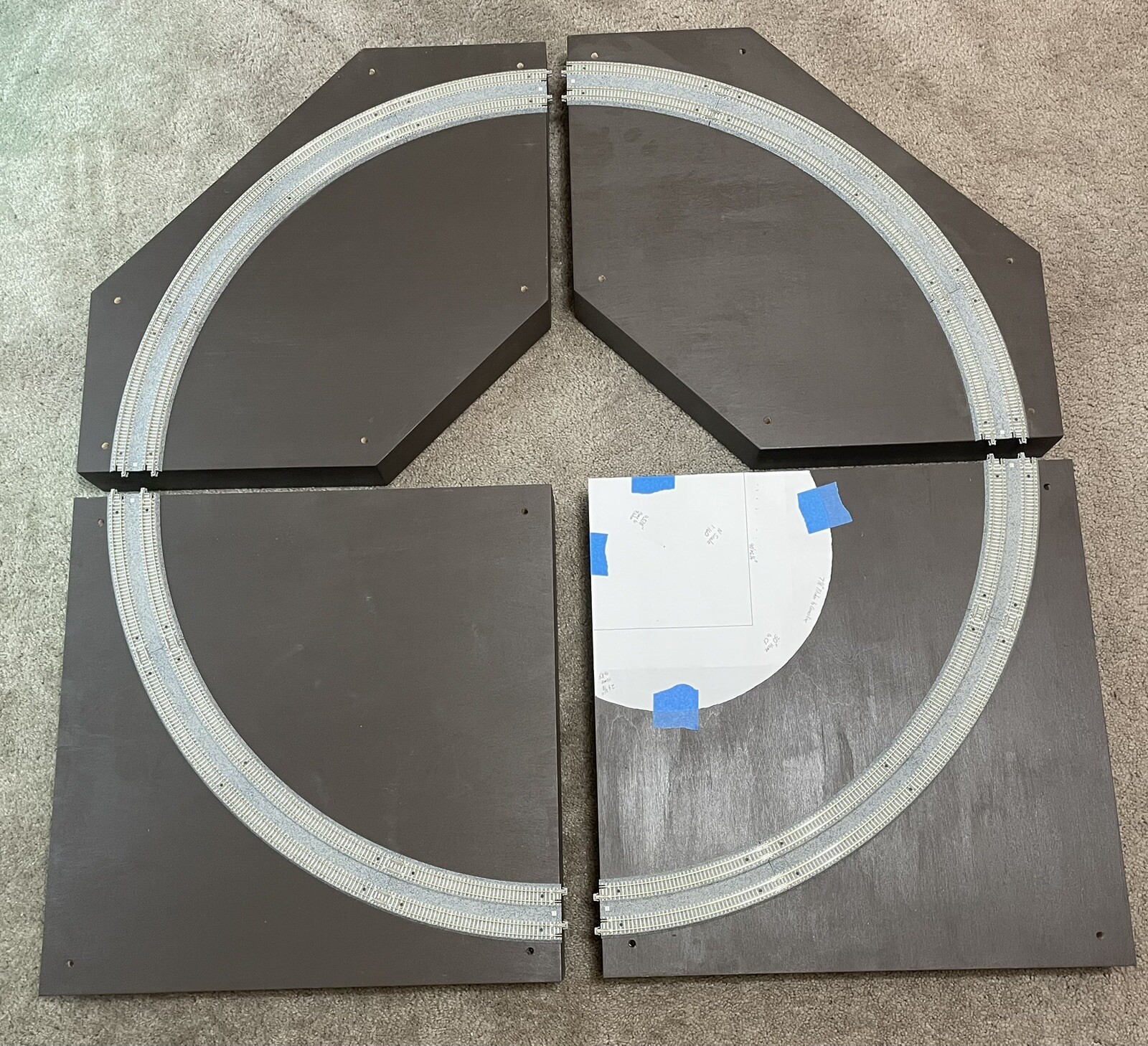 T-Trak Corner Modules R315/282mm Super Elevated Set Of 4 | eBay