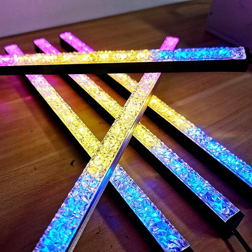 COOLMOON 28CM Magnetic RGB Light Diamond-Like LED Strip Bar PC Case ...