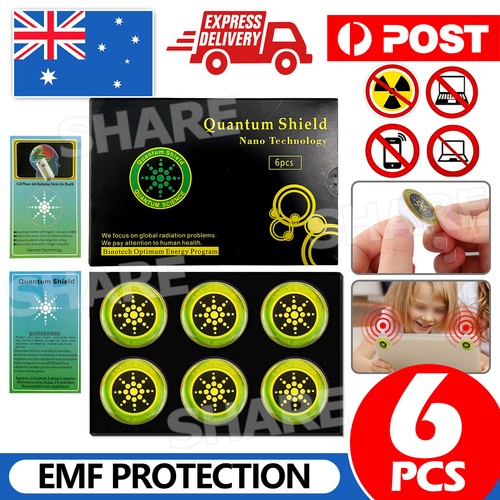 6x Anti Radiation Quantum Shield EMF Protection Neutraliser Chip Phone ...