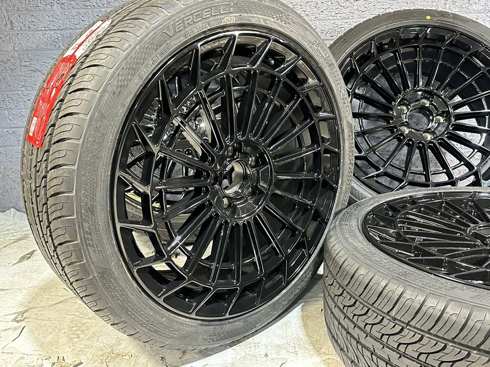 20" MERCEDES RIMS/TIRES MAYBACH RIMS TIRES PACKAGE 112MM 32 35 PRO ET S ...