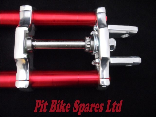 Pit Bike Red 660mm Upside Down Front Forks Kit. 6.25" Headstock | eBay
