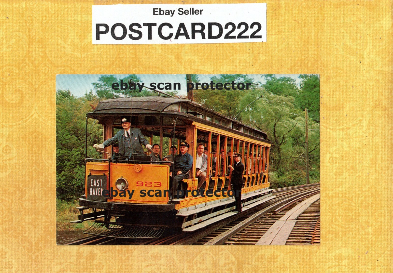 CT East haven 1960s era vintage postcard TROLLEY MUSEUM CAR 923 | eBay