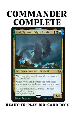 Aesi, Tyant of Gyre Strait LANDS RAMP Mana Simic Magic MTG Custom ...