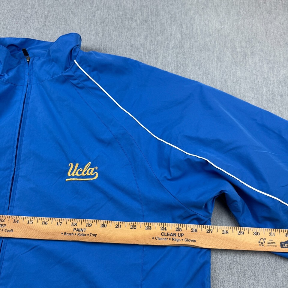 Adidas UCLA Bruins Jacket Mens 2XL XXL Blue Full Zip Windbreaker ...