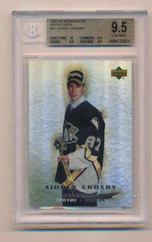 2005-06 MCDONALDS SIDNEY CROSBY ROOKIE #51 BGS 9.5 GEM MINT | eBay