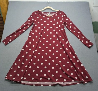 LuLaRoe Emily Swing Dress Long Sleeves Pockets XS Fit Size 2-4 | eBay
