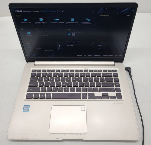 Asus VivoBook S510U 15.6" Laptop Intel Core i5-8250U 8GB Ram NO HD/OS ...