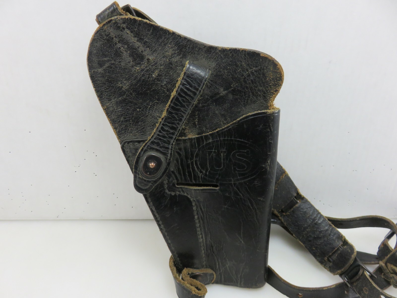 US Military M1911 Colt .45 Auto Shoulder Holster Black Leather Western ...