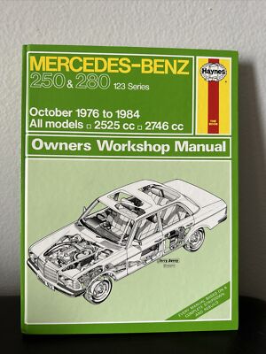 MERCEDES-BENZ 250 & 280 123 series petrol Oct 1976 to 1984 | eBay