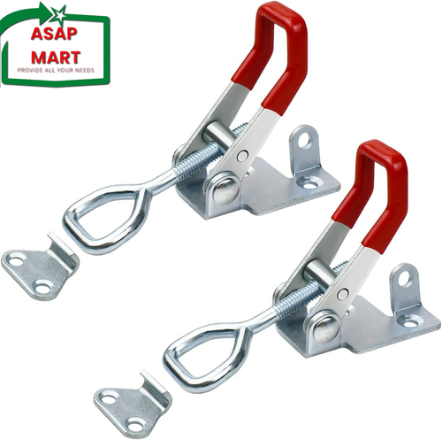 2 PCS Heavy Duty Toggle Clamp Latch 4002 Adjustable Latch Hardware ...