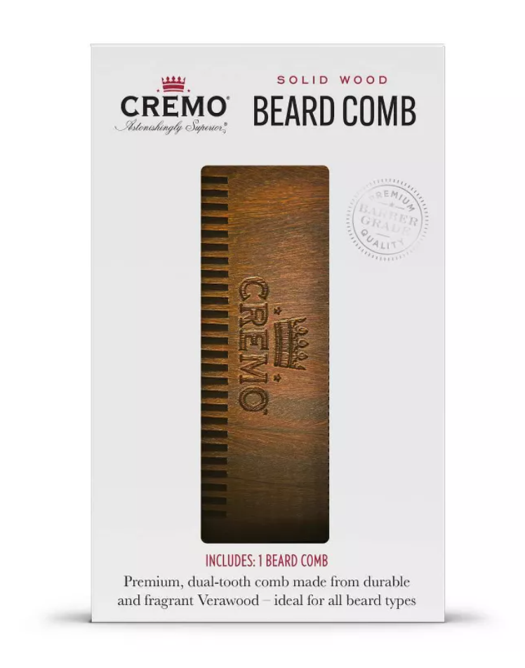 CREMO BEARD COMB Dual-sided made From Durable & fragrant Verawood | eBay