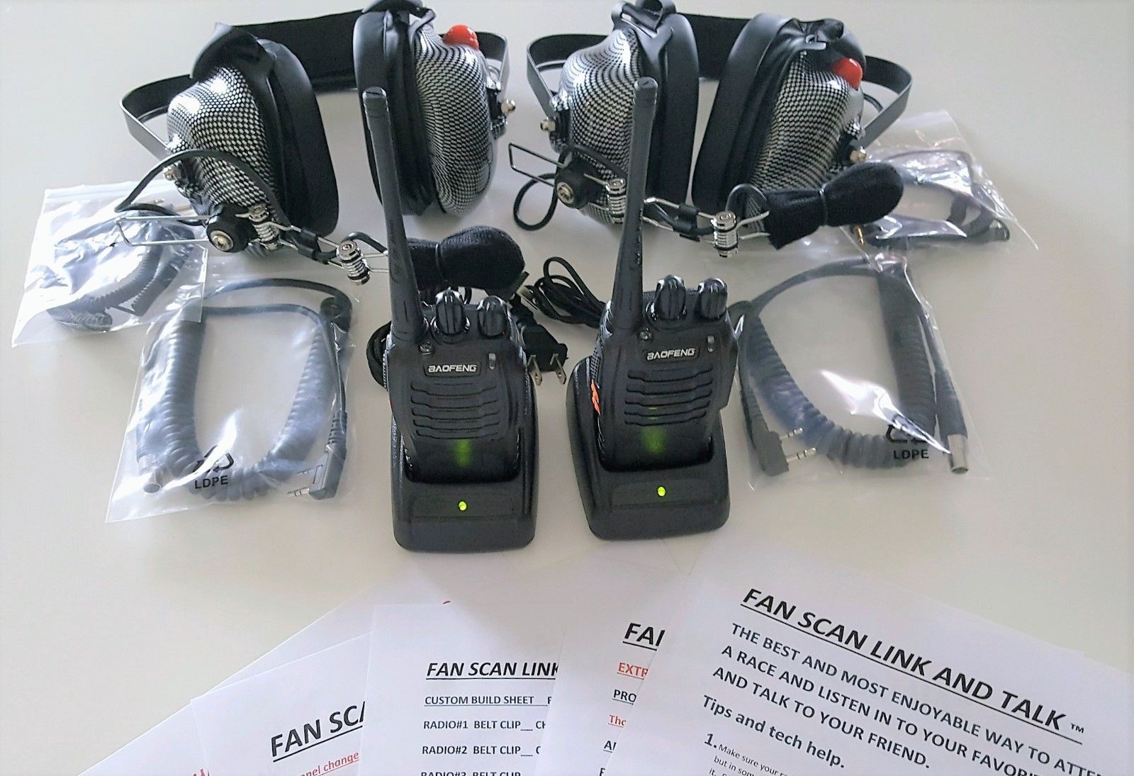 NASCAR FanScan Link and Talk Wireless GT Series Headset