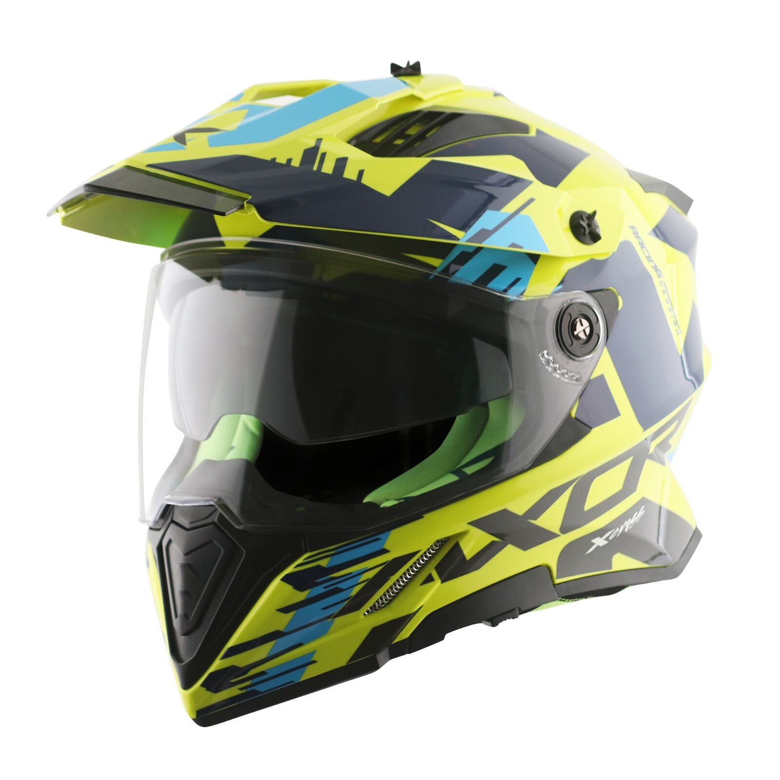 Motorcycle Helmet Axor X-Cross Dual Sport Adventure Crash Helmet DVS ...