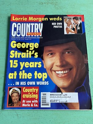 Vintage Country Music Weekly Magazine December 1996 George Strait | eBay
