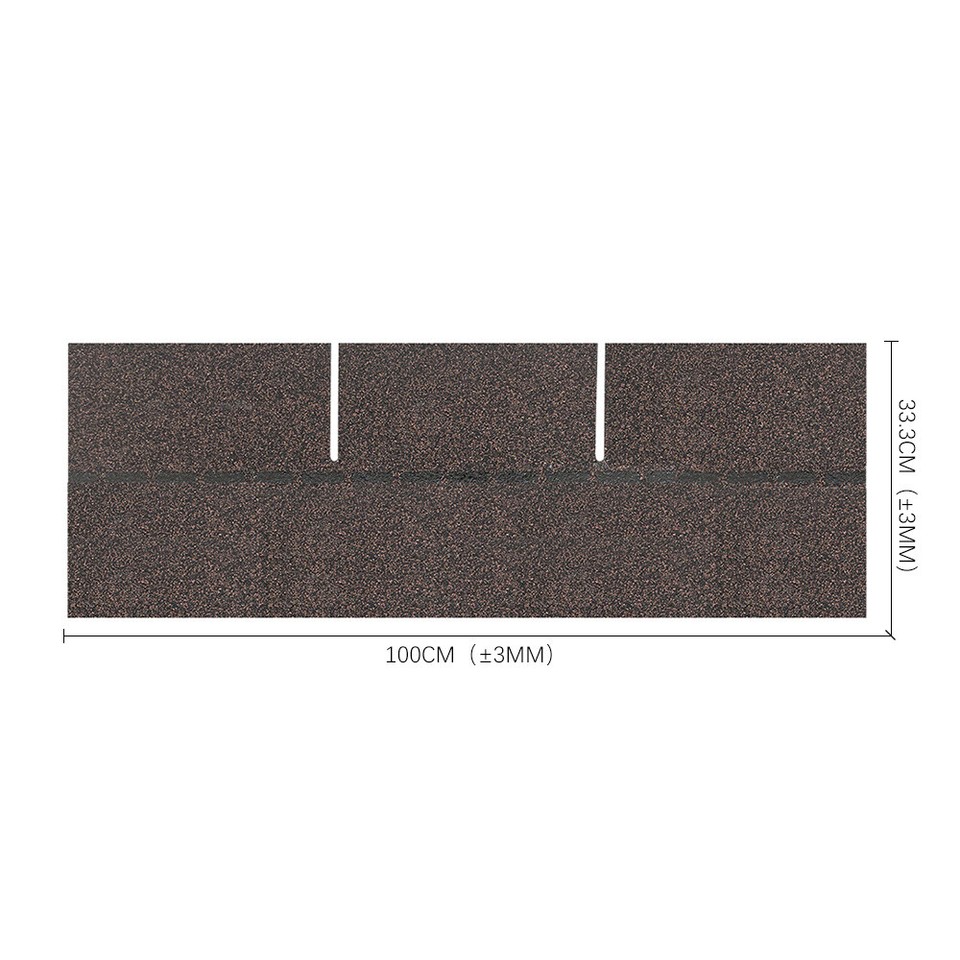 18pcs Felt Shingle Asphalt Roof Ridge Hip Shingles Tiles Self Adhesive ...