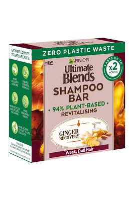 Garnier Shampoo Hair Bar Revitalise 60g Ginger Recovery Weak Dull Hair ...