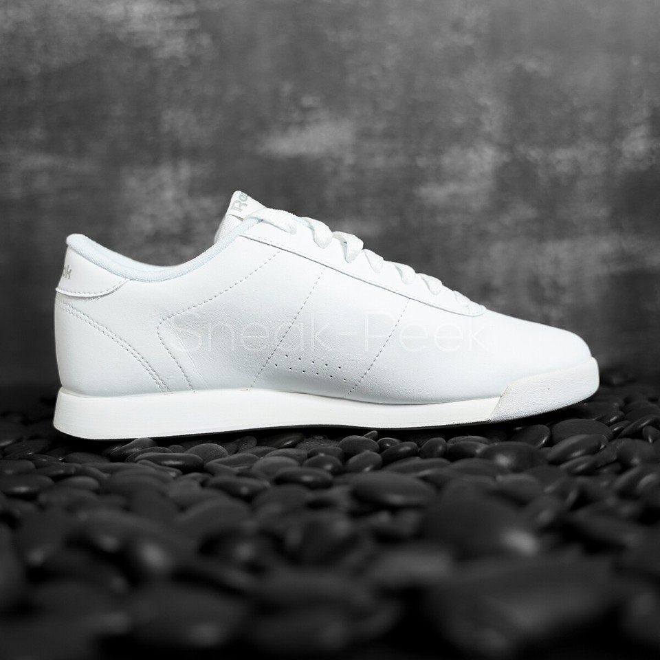Reebok Princess WIDE Fit Women's Sneaker Athletic Shoe White Trainers ...