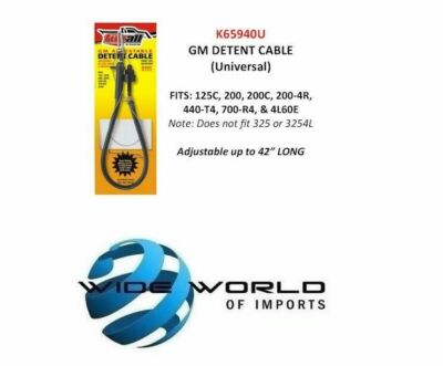 700R4 TH200 TRANSMISSION KICK DOWN DETENT CABLE BRAIDED ADJUSTABLE FITS ...
