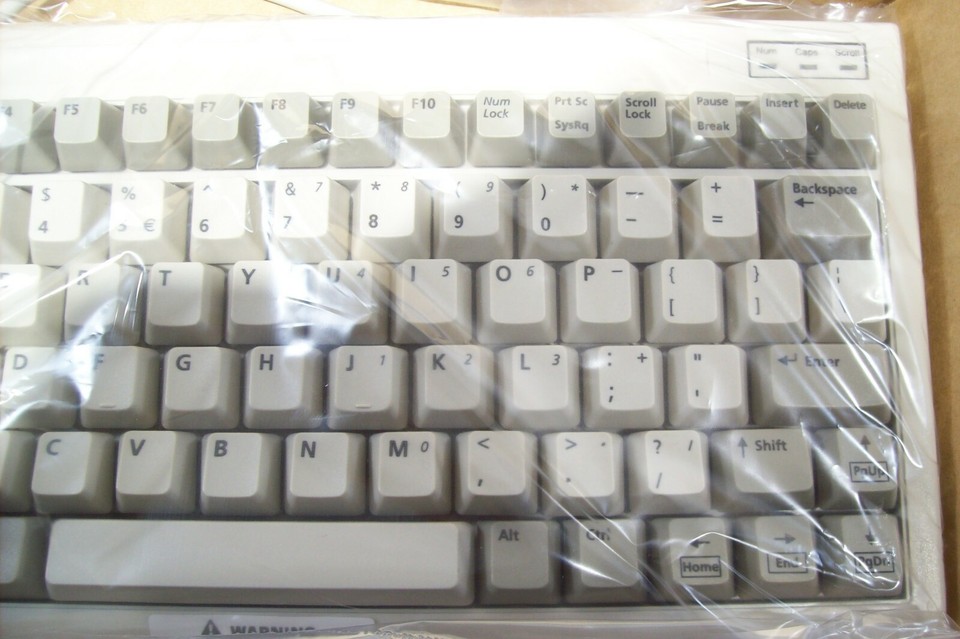 New In Box BTC 5100C DIN 5 Pin Mini Compact Keyboard AT Din 5 Connector ...