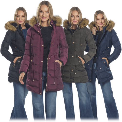 Celsius Premium Women’s faux Fur Hooded Puffer Jacket Coat Size 3X NWT ...