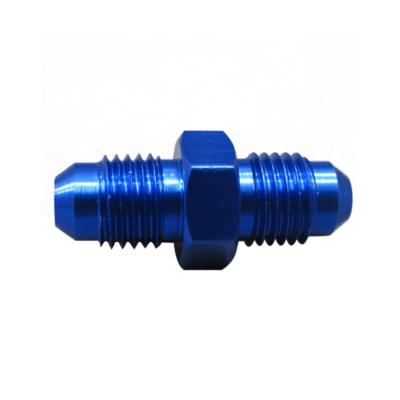 Anodized Aluminum AN 4 to AN4 Male Flare Union Oil Fuel Straight ...