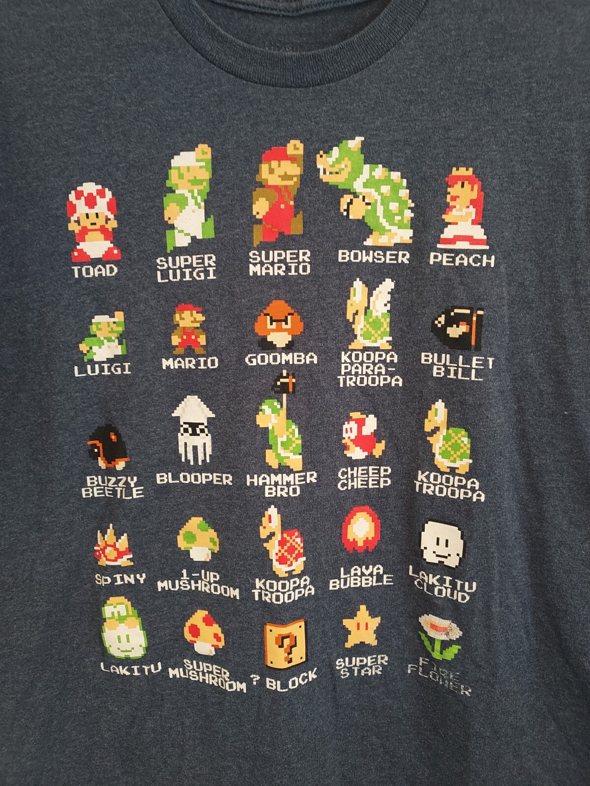 Super Mario Brothers Video Game Character List Graphi… - Gem