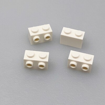 11211 LEGO Parts Brick Modified 1x2 w/ Studs On 1 Side WHITE (4) | eBay