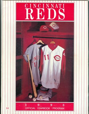 1993 Cincinnati Reds Yearbook Barry Larkin Kevin Mitchell Jose Rijo | eBay