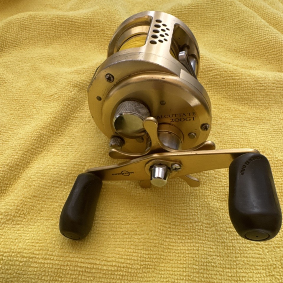 Shimano Calcutta TE 200GT Baitcast Reel Gold Size 200 Calcutta TE (used ...