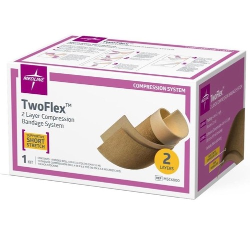 Medline TwoFlex 2 Layer Compression Bandage System | eBay